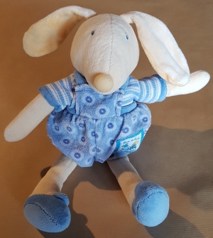 Peluche lapin Lise et Lulu Moulin Roty destockage soldes