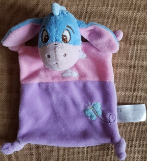 Doudou bourriquet violet papillon nuages et soleil Disney Baby, Nicotoy ...